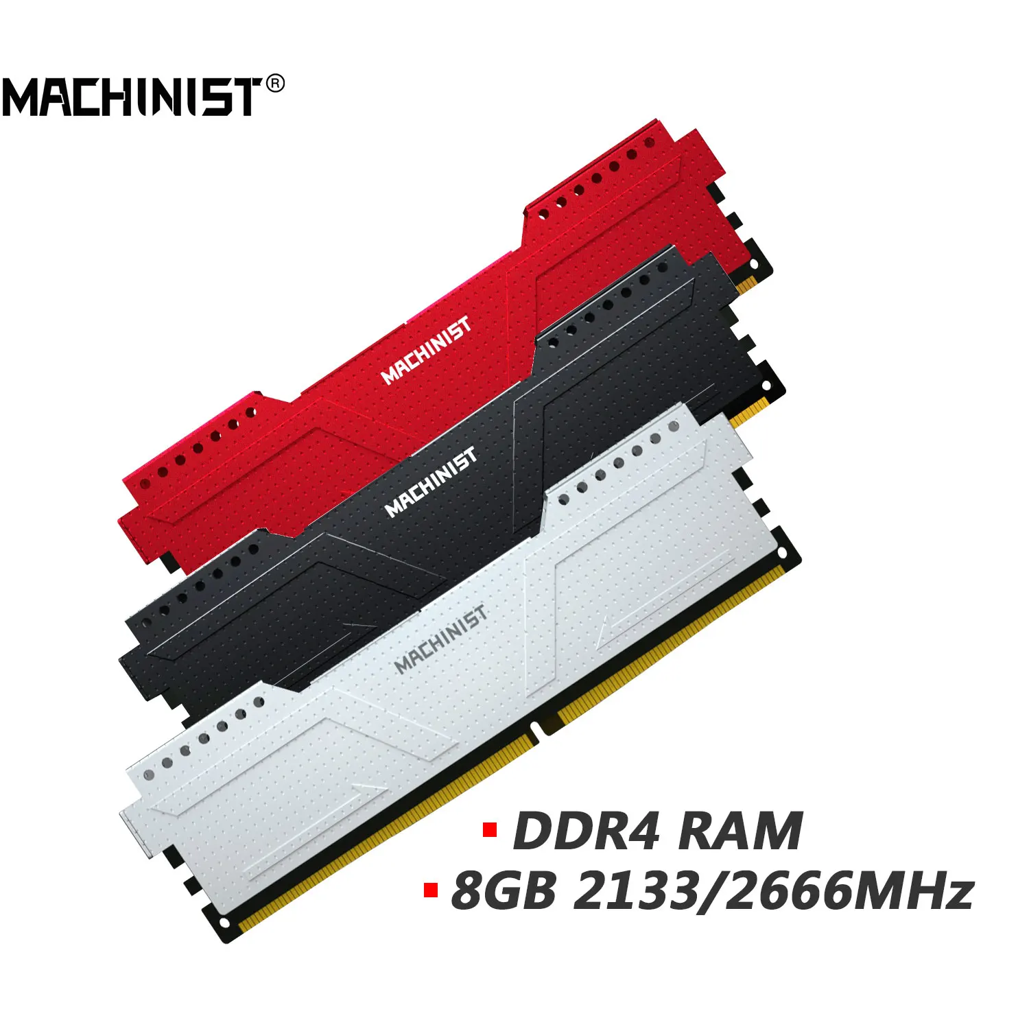 Memória Machinist DDR4 RAM, 8GB, 2133 MHz, 2666MHz, Desktop, Suporte ...