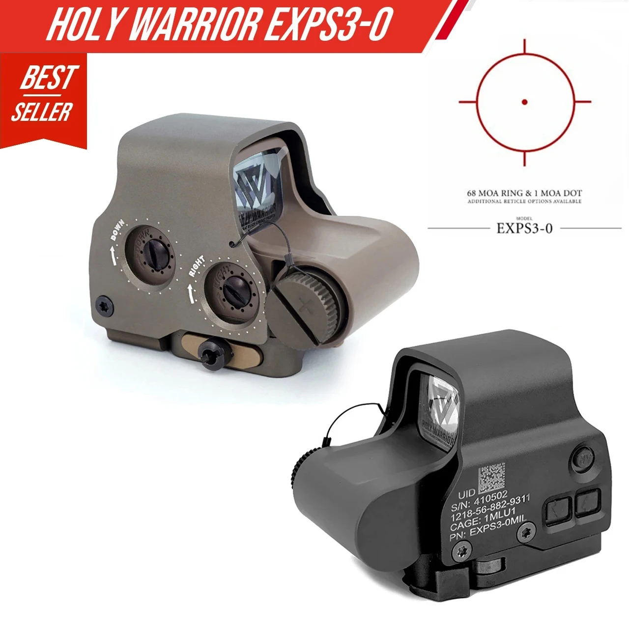 Holy-Warrior-S1-EXPS-3-0-NV-Fucntion-558-Red-Dot-Sight-Hunting ...