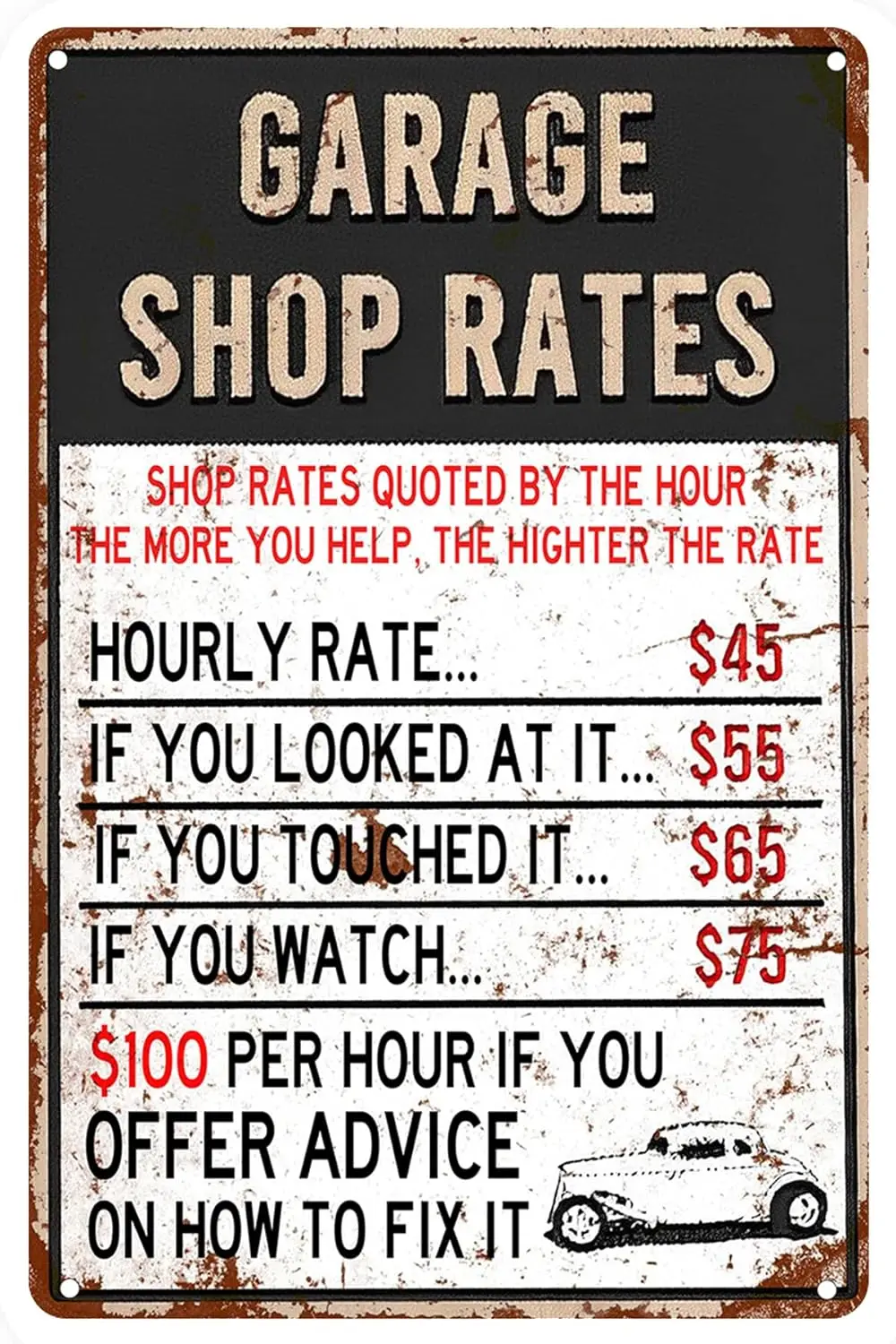 Vintage-Garage-Metal-Sign-Man-Cave-Decor-Mechanic-Pops-Accessories-Bar ...