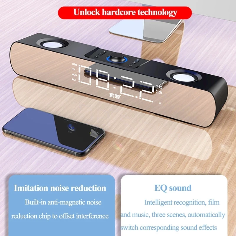 SH16-Bluetooth-Speaker-LED-Display-Clock-Speaker-Portable-Subwoofer ...