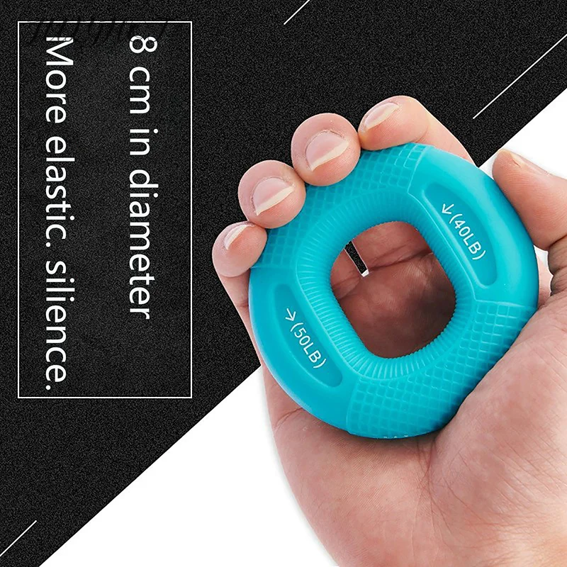Silicone-Adjustable-Hand-Grip-20-80LB-Gripping-Ring-Finger-Forearm ...