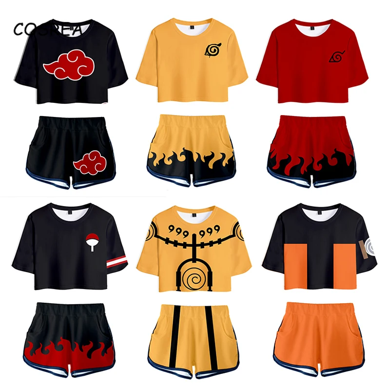 Camisa cosplay traje anime t camisa uzumaki akatsuki haruno sakura ...