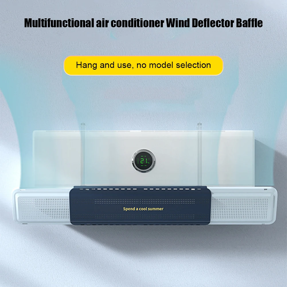 Retractable-Air-Conditioner-Wind-Deflector-Baffle-Universal-Hanging ...