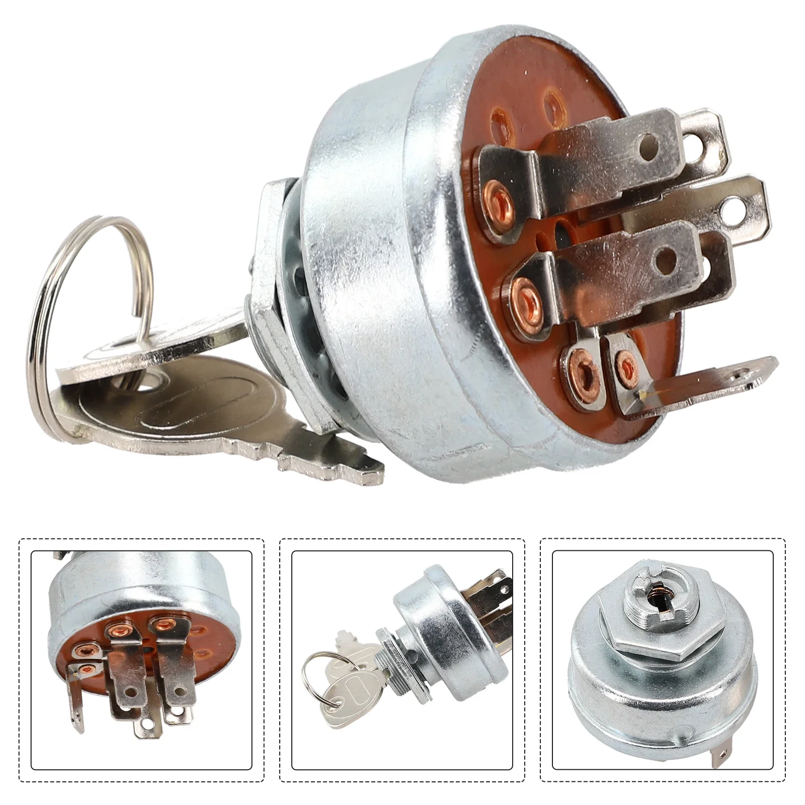 Starter-Ignition-Switch-With-Keys-For-Groundsmaster-172-322-325-Tractor ...