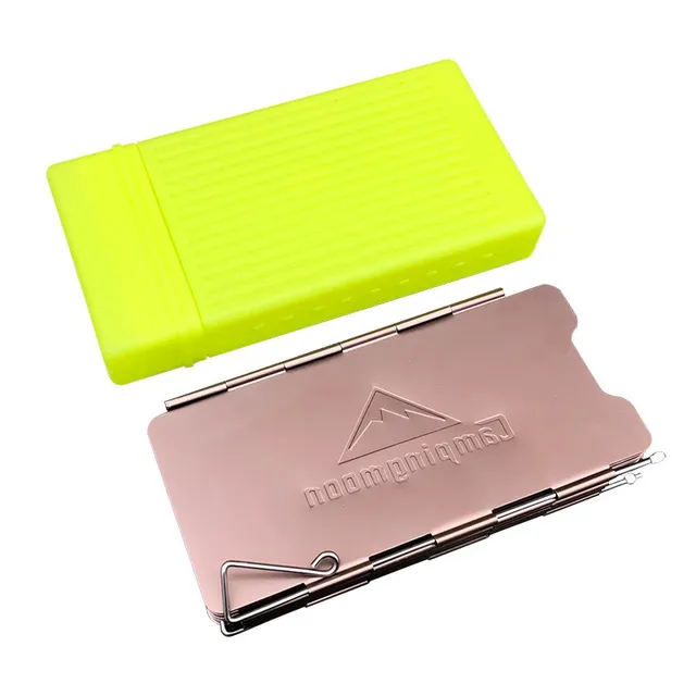 10 Plates Bronze-coloured Folding Outdoor Camping Gas Stove Windshield ...