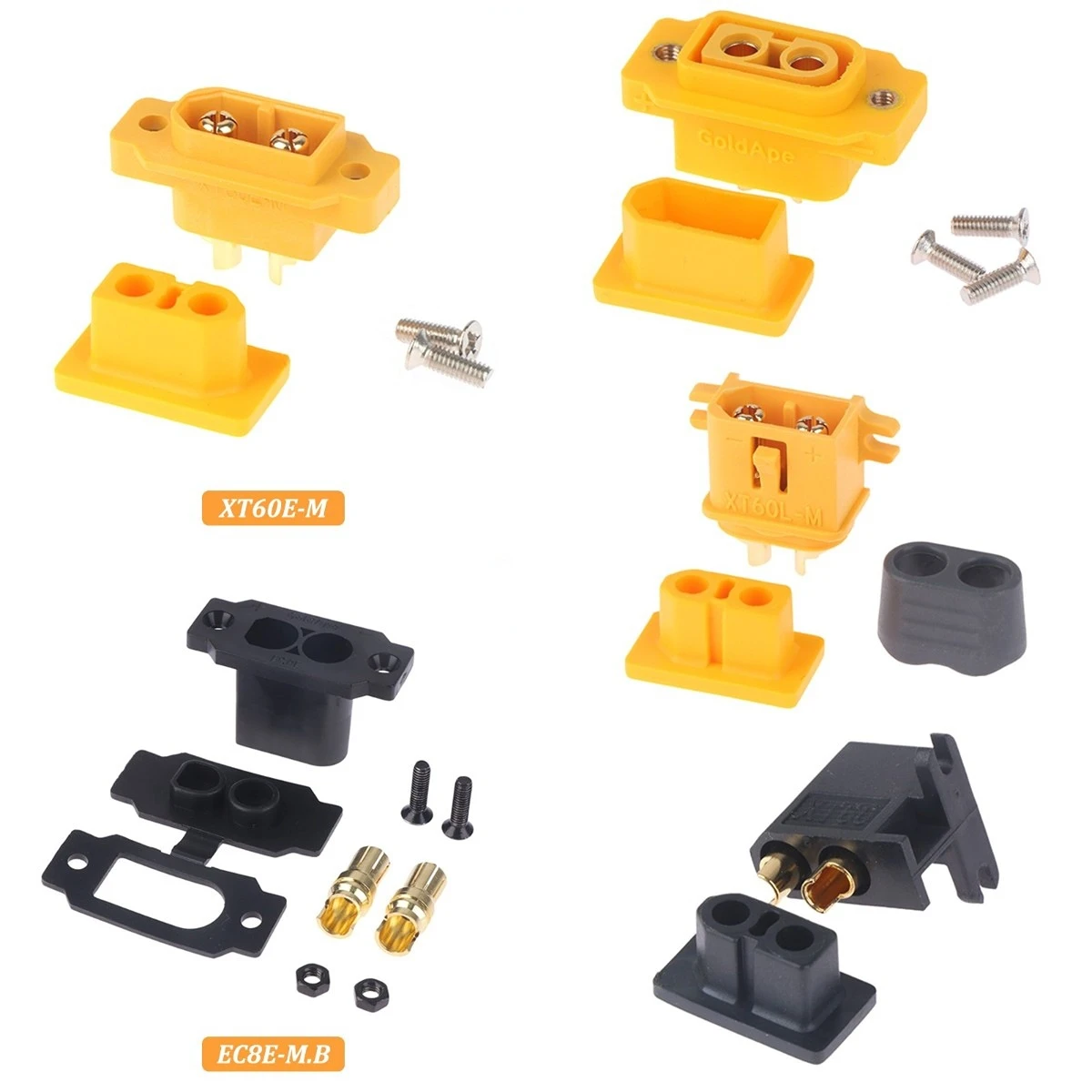 Quick-Charge-Mountable-Plug-XT60E-XT90E-EC5E-EC8E-With-Cover-High-Current-XT90-Connector-Model ...