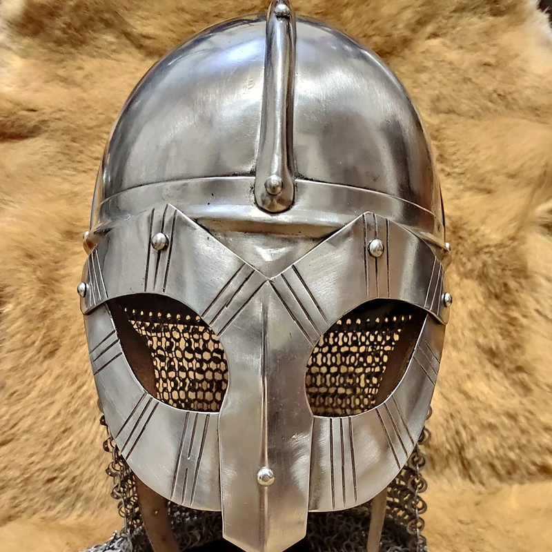 Nordic-Armor-Viking-Eye-Frame-Helmet-Norman-Helmet-with-Lock-Curtain ...