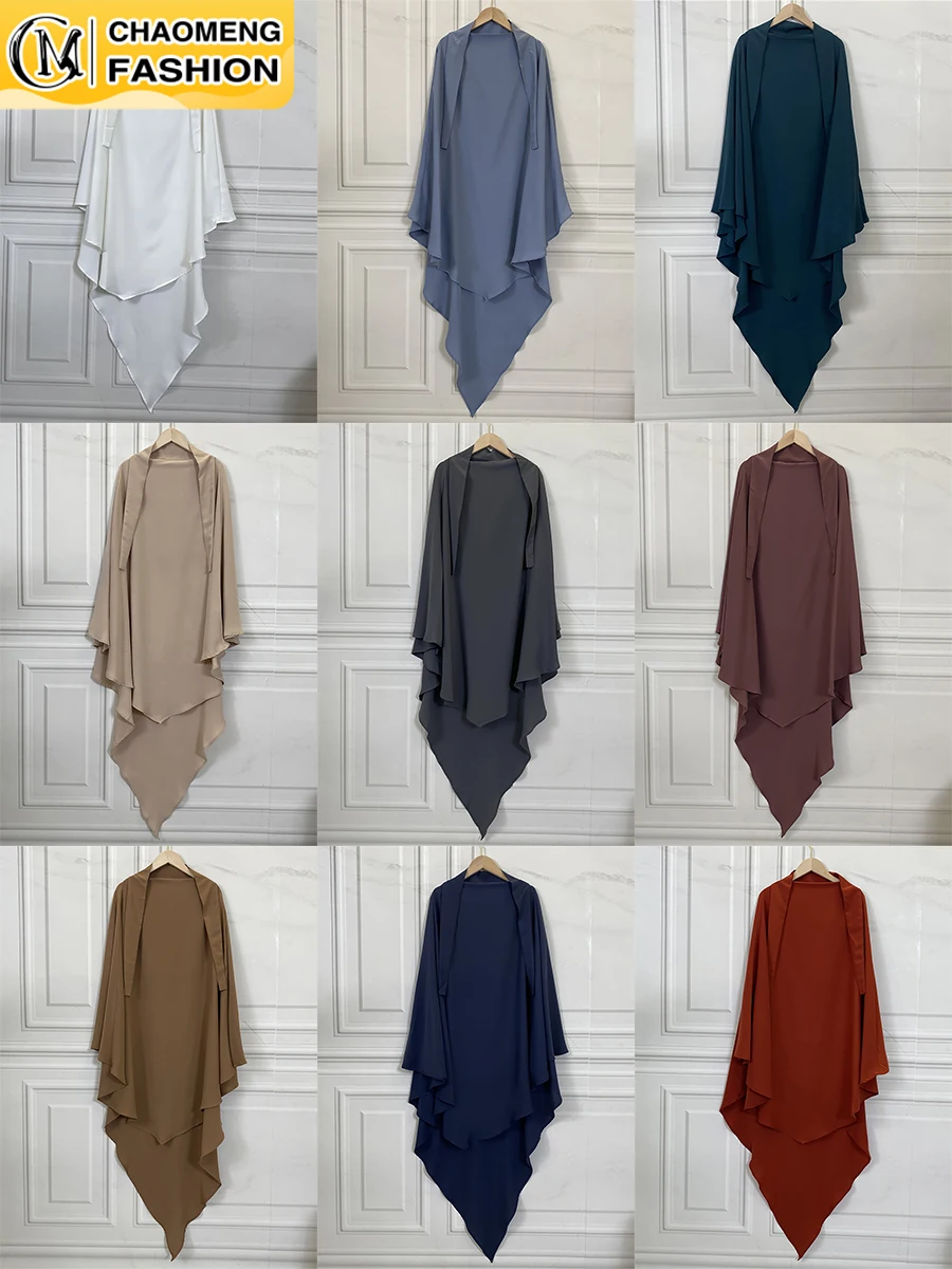 Chaomeng Eid Islamic Prayer Hijab Femme Musulman Headscarf Abaya Turban ...