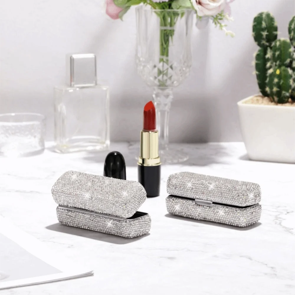 Portable Fashion Lipstick Bag Bucket Shaped Exquisite Lipstick Box ...
