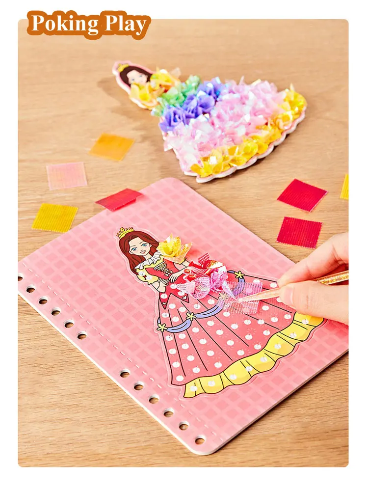 DIY-Painting-Sticker-Craft-Toys-Kid-Art-Girls-Poking-Princess-Handmade ...