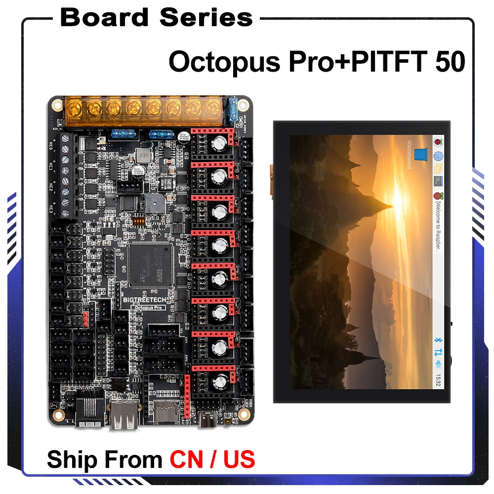 Bigtreetech-octopus-pro-v1-0-pitft50-v2-0-btt-klipper-placa-m-e ...