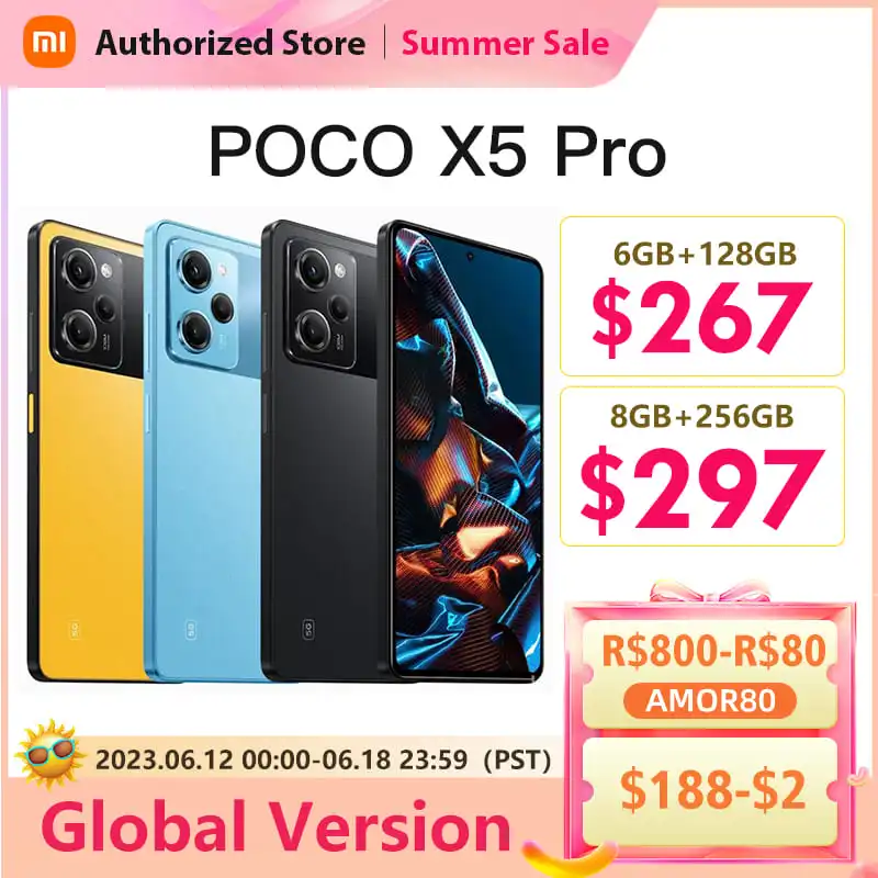 Global Version Poco X5 Pro 5g Smartphone 128gb/256gb Snapdragon 778g ...