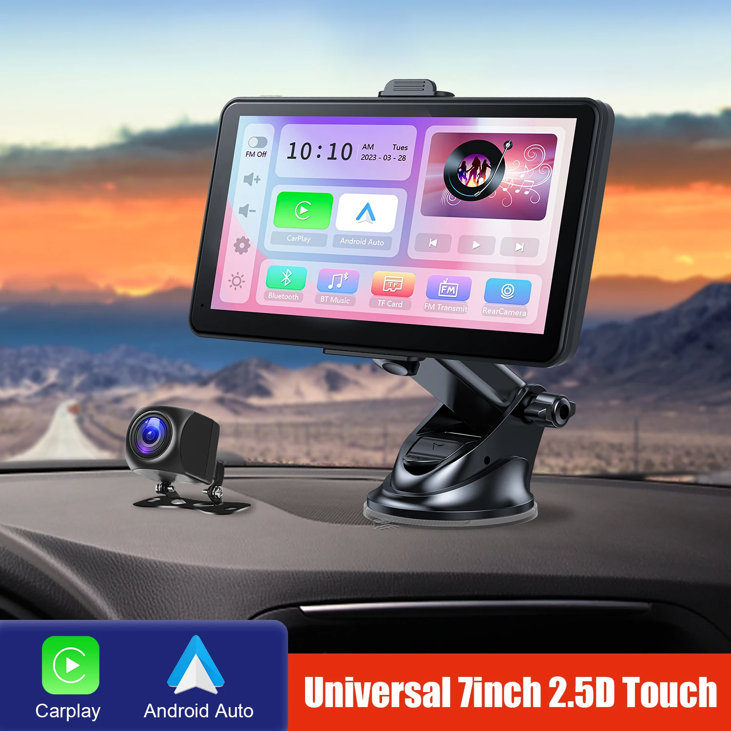 Portable-Car-Stereo-with-Wireless-CarPlay-and-Android-Auto-7-IPS-Touch ...