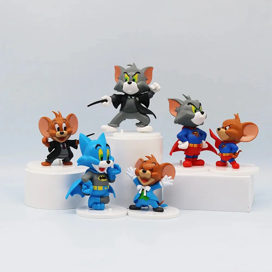 6pcs-Tom-cat-and-Jerry-mouse-action-figures-Pvc-Statue-Model-Collection ...
