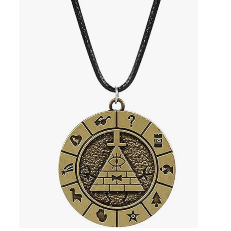 Men's Necklaces Gravity Falls Dipper's Bill Cipher Necklace Pyramid ...