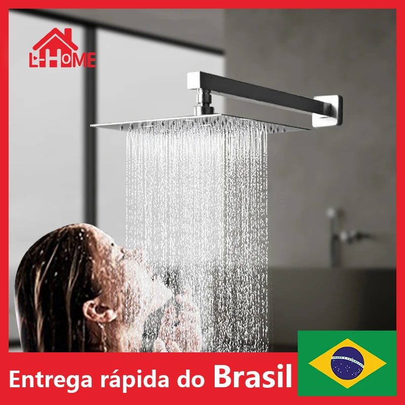 Luxury-Spa-Shower-20X20-cm-Stainless-Steel-Square-Shower-Head-with-30cm ...