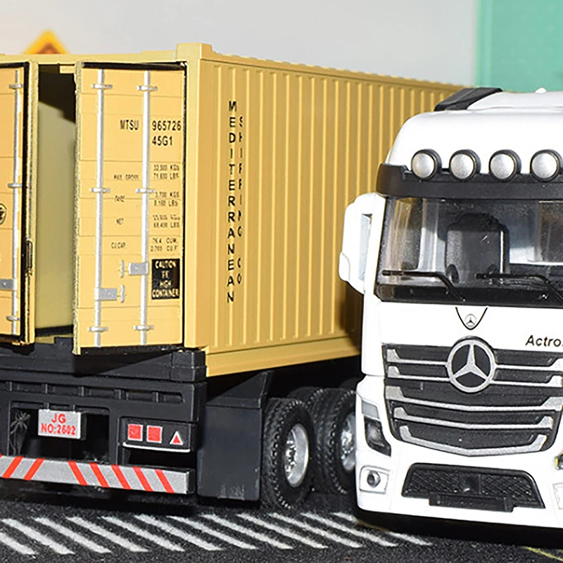 1-36-Diecast-Alloy-Truck-Head-Model-Toy-Container-Truck-Pull-Back-With ...