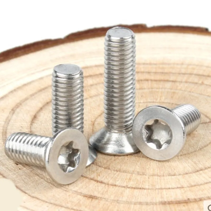 1000pcs M2.5*4/5/6/8/10/12/16/20mm 304 Six-Lobe Torx Flat Countersunk Head Screw Bolt