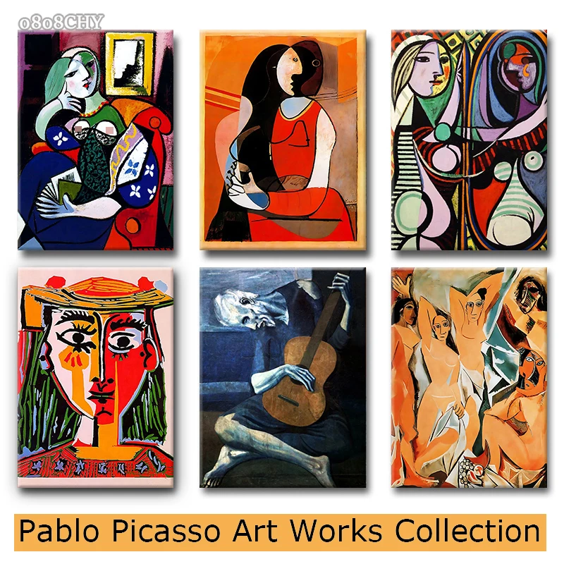Artist-Pablo-Picasso-Classic-Art-Canvas-Paintings-Prints-Poster-Cubist ...