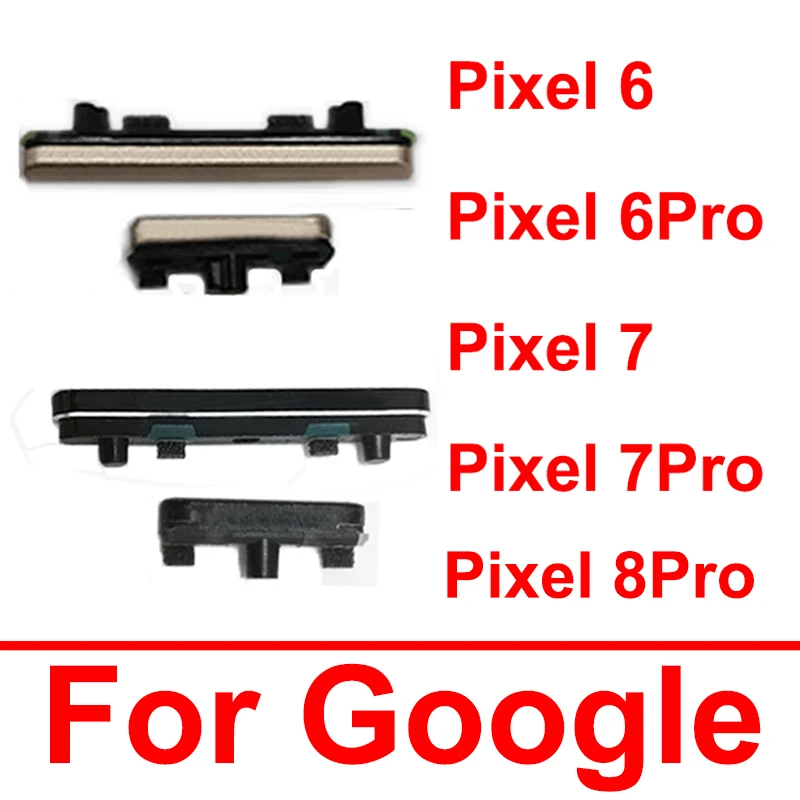 For Google Pixel 6 7 8 Pro 6pro 7pro 8pro On OFF Power Volume Side Keys ...