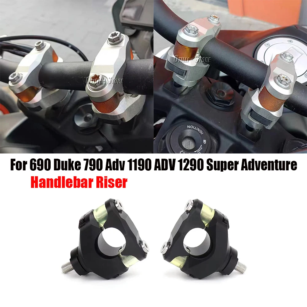 28mm Handlebar Risers Mounting Bar Adjustable Progressive Handlebar ...