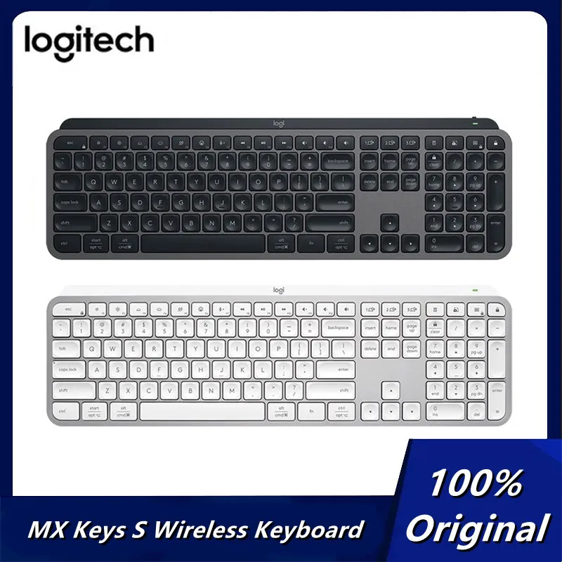 Original-Logitech-MX-Keys-S-Wireless-Keyboard-Low-Profile-Fluid-Precise ...