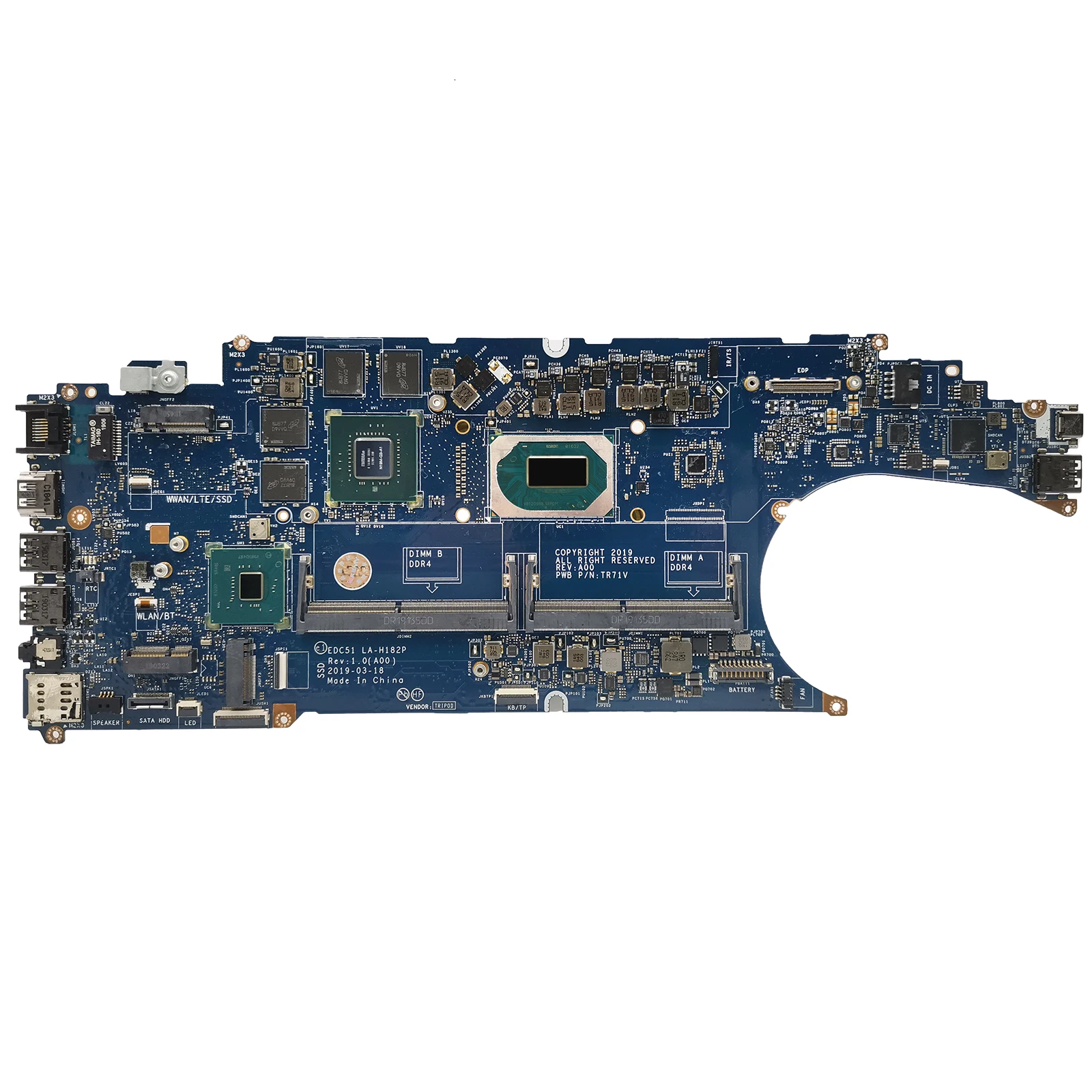 CN-0VK2MW-0P5VKM-Mainboard-For-Dell-Latitude-5501-Laptop-Motherboard ...