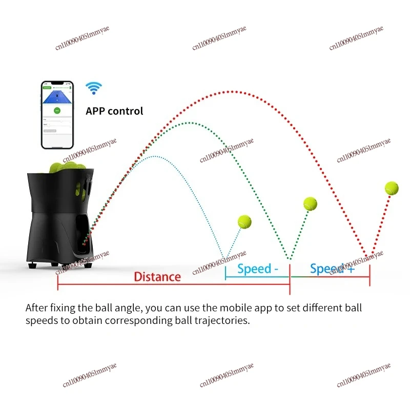 Intelligent Mini Pro Tennis Ball Throwing Machine Training Machine ...