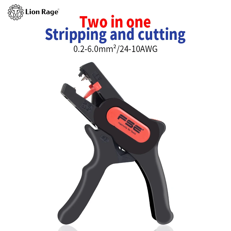 German-Black-2-in-1-Automatic-Stripping-Pliers-FS-D6-Cable-Insulation ...