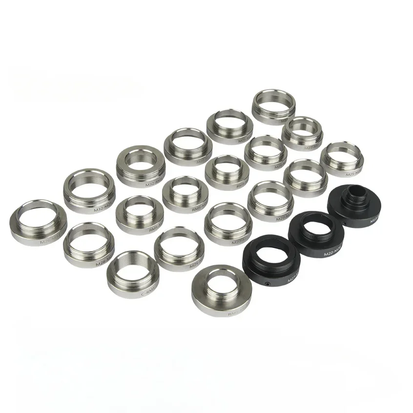 Stainless-Steel-M25-M26-M27-M32-Thread-Adapter-Ring-M26-To-RMS ...