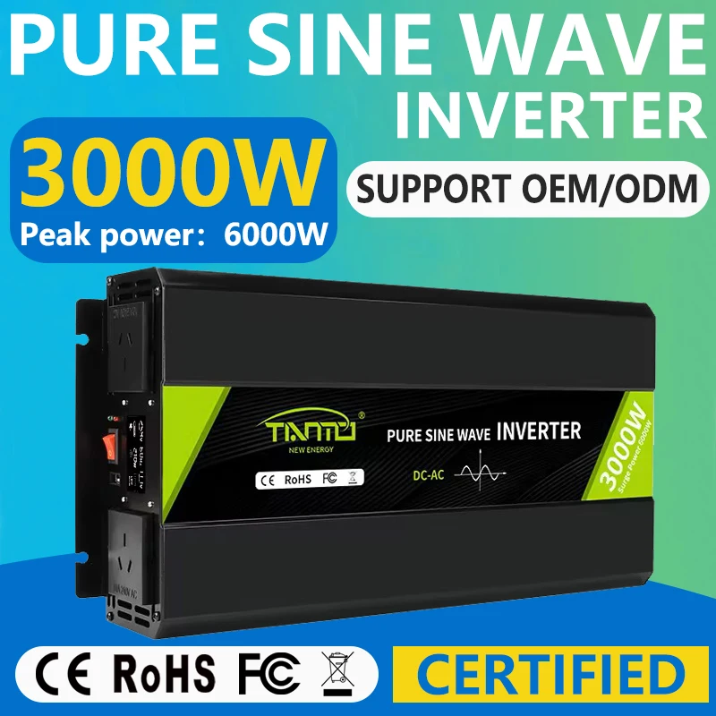 High-Frequency-Power-3000W-Pure-Sine-Wave-Inverter-DC-12V-24V-48V-TO-AC ...