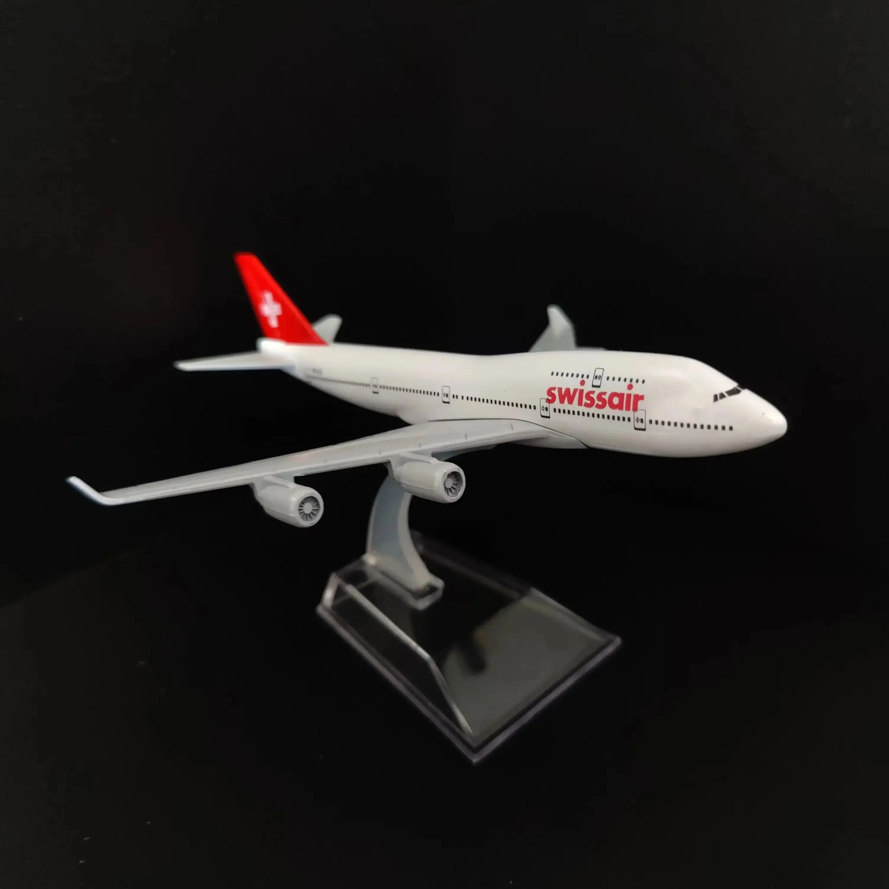 Scale-1-400-Air-Swiss-B747-Metal-Aircraft-Replica-Plane-Boeing-Airbus ...