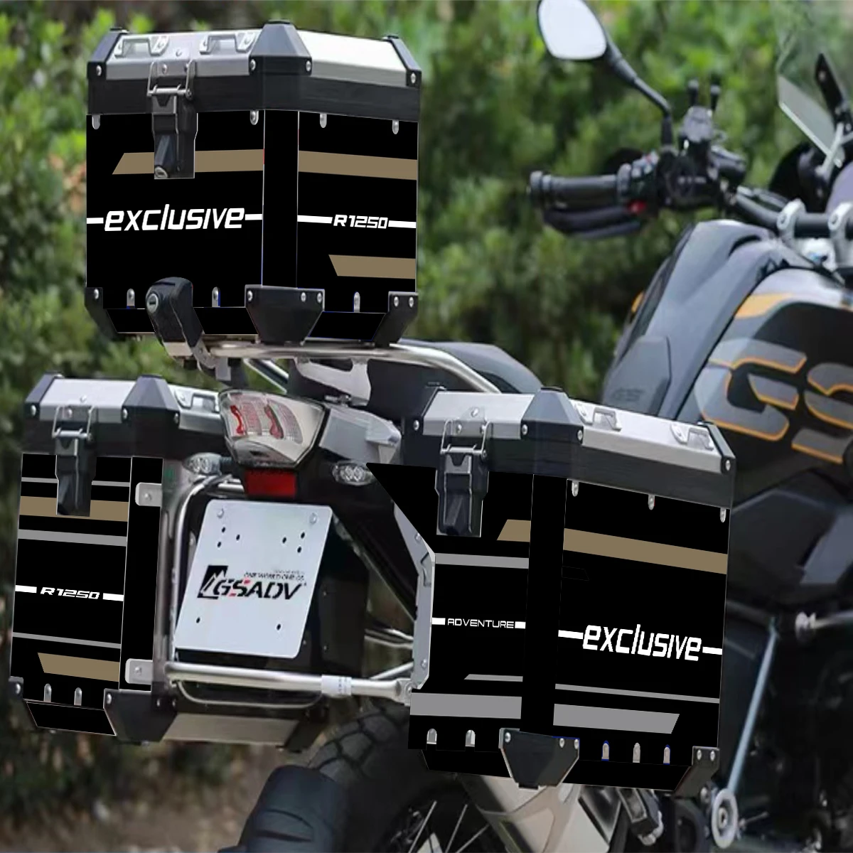 Motorcycle Aluminum Box Sticker Case for Panniers 40 GS R1250GS R1200GS ...