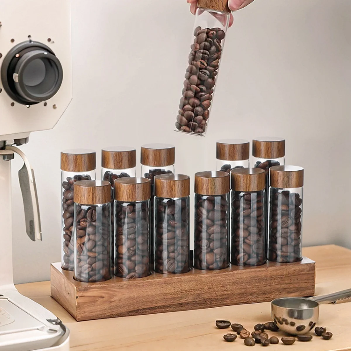 12pcs-Coffee-Bean-Storage-Tubes-Portable-Sealed-Jar-Container-for ...