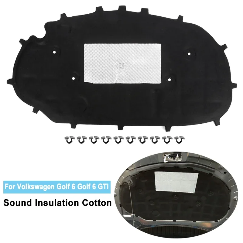1Pcs-Car-Front-Hood-Sound-Heat-Insulation-Cotton-For-Volkswagen-Golf-6 ...
