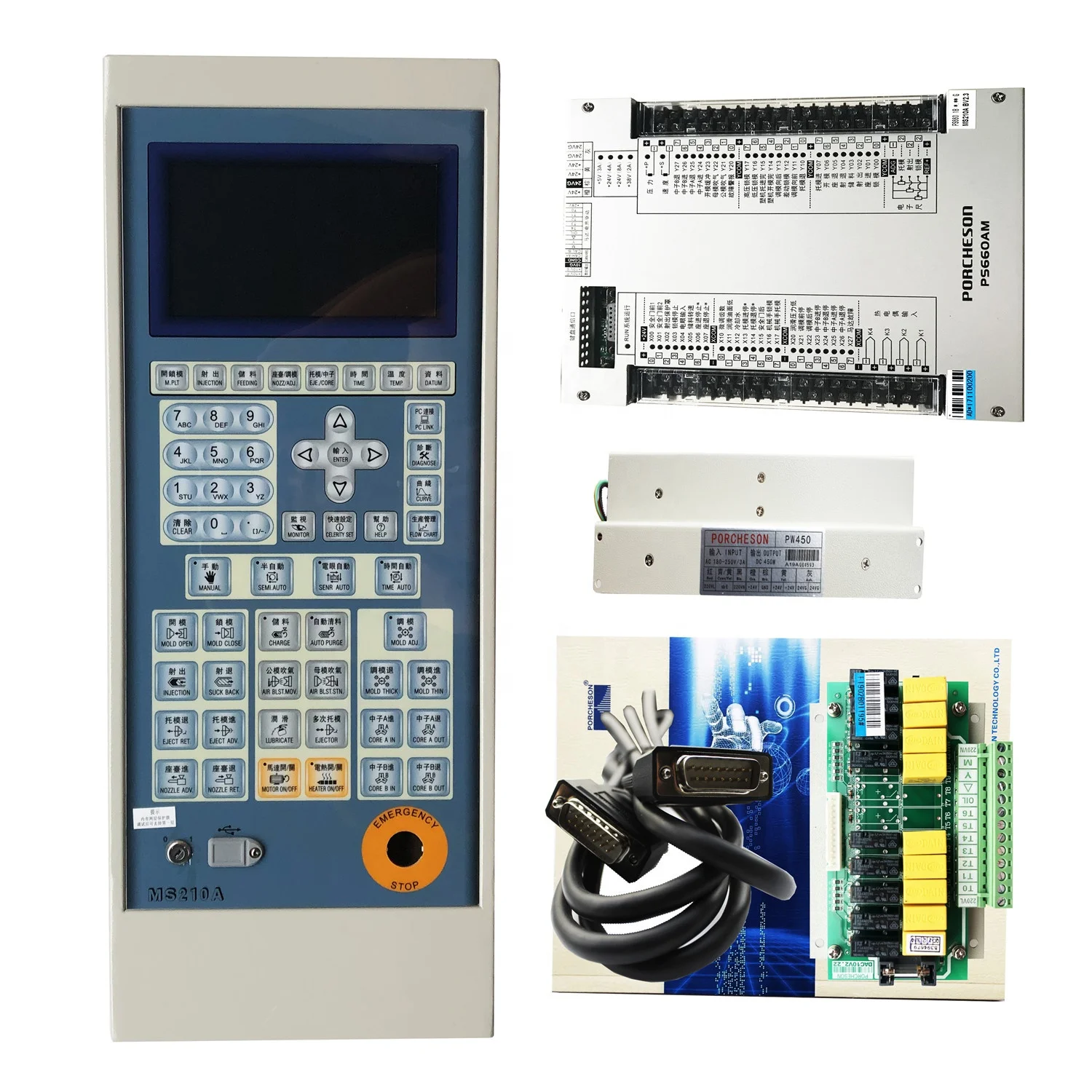PORCHESON PS660AM +MS210A full set control system ,controller, PLC for ... PORCHESON PS660AM +MS210A full set control system ,controller, PLC for ...