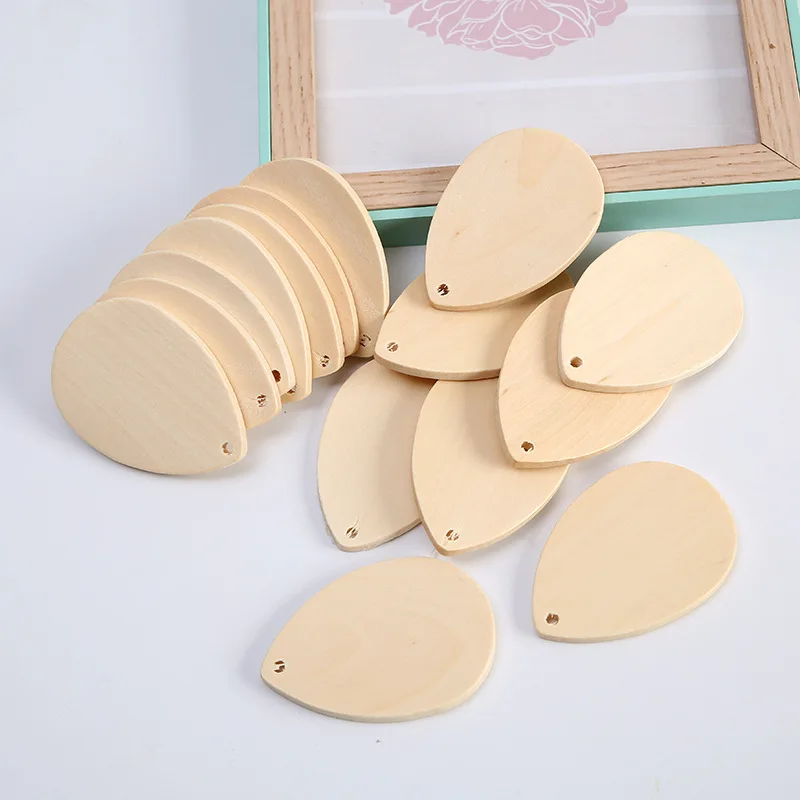 57-40mm-10Pcs-Pack-Natural-Color-Can-Be-Painted-Graffiti-Teardrop ...