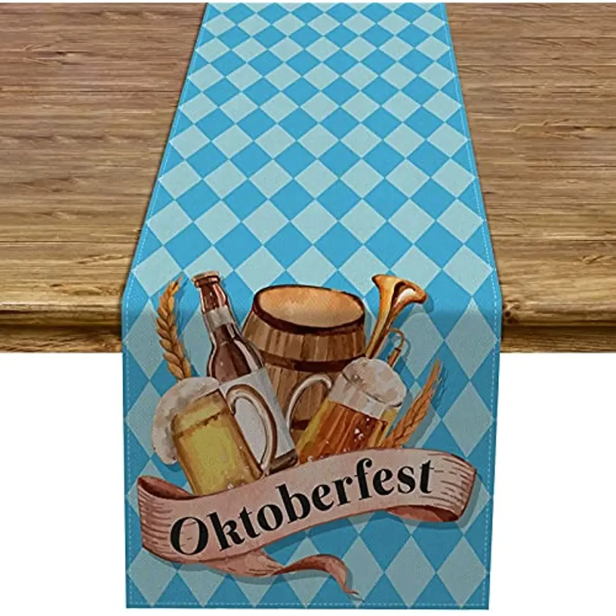 Linen-Octoberfest-Table-Runner-Germany-October-Beer-Festival ...