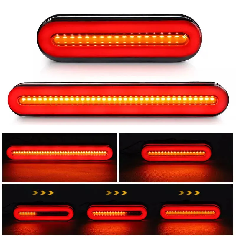 3 In 1 Led Tail Light Brake Light 18 Led Dynamic Flowing Turn Signal ...