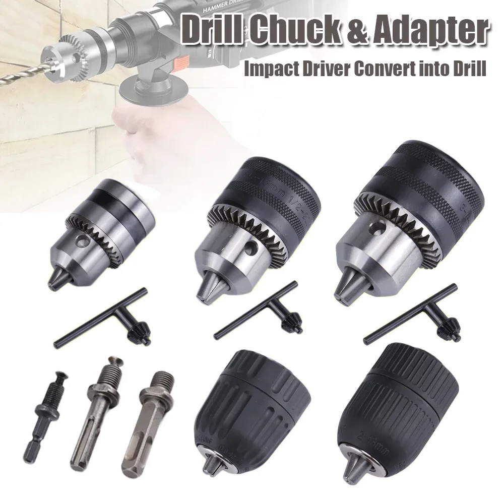SDS-Plus-Chuck-Adapter-Convert-Hammer-Drill-Impact-Driver-Screwdriver ...