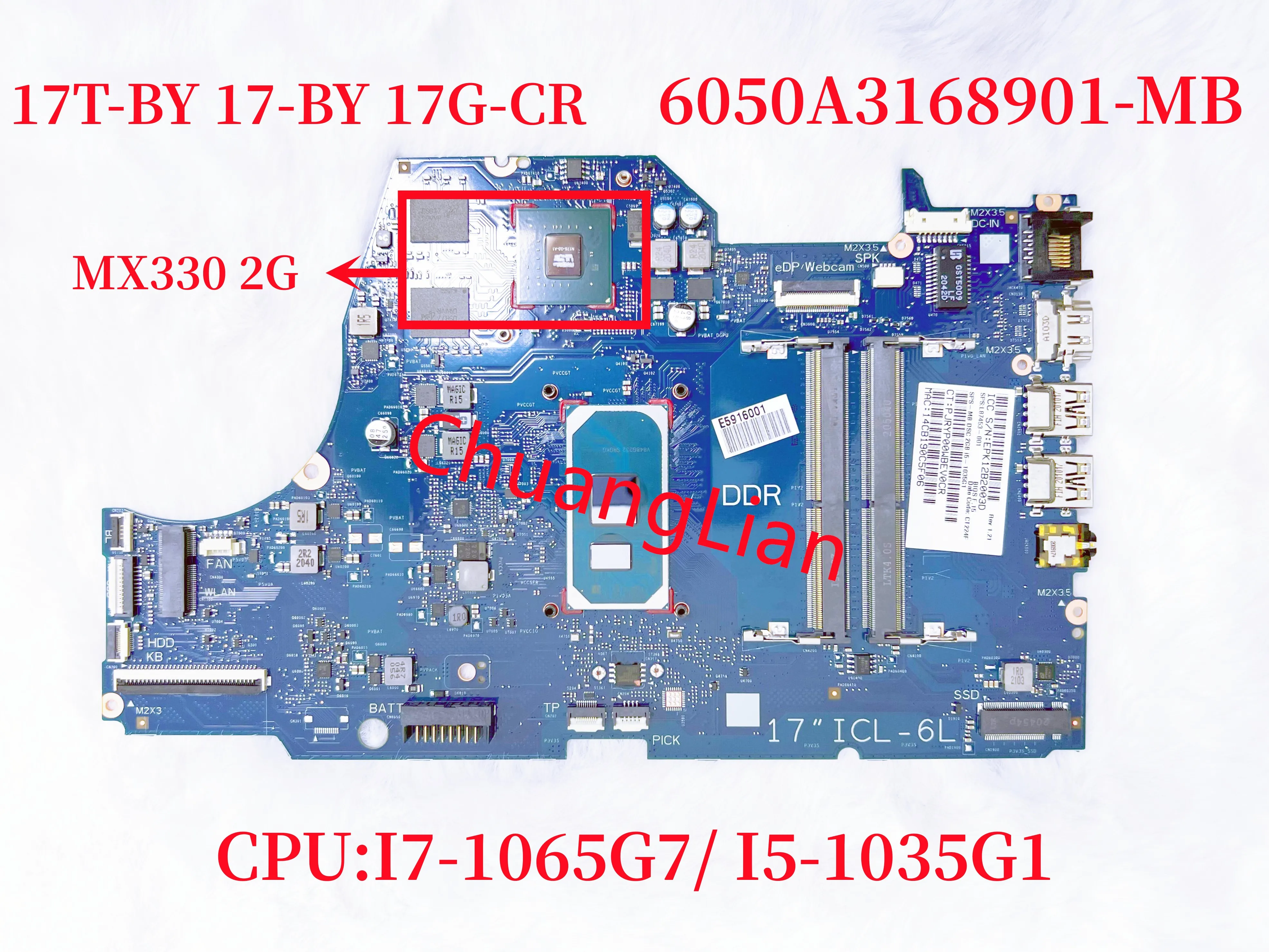 6050A3168901-MB-For-HP-17T-BY-17-BY-17G-CR-Laptop-Motherboards-With-I7 ...