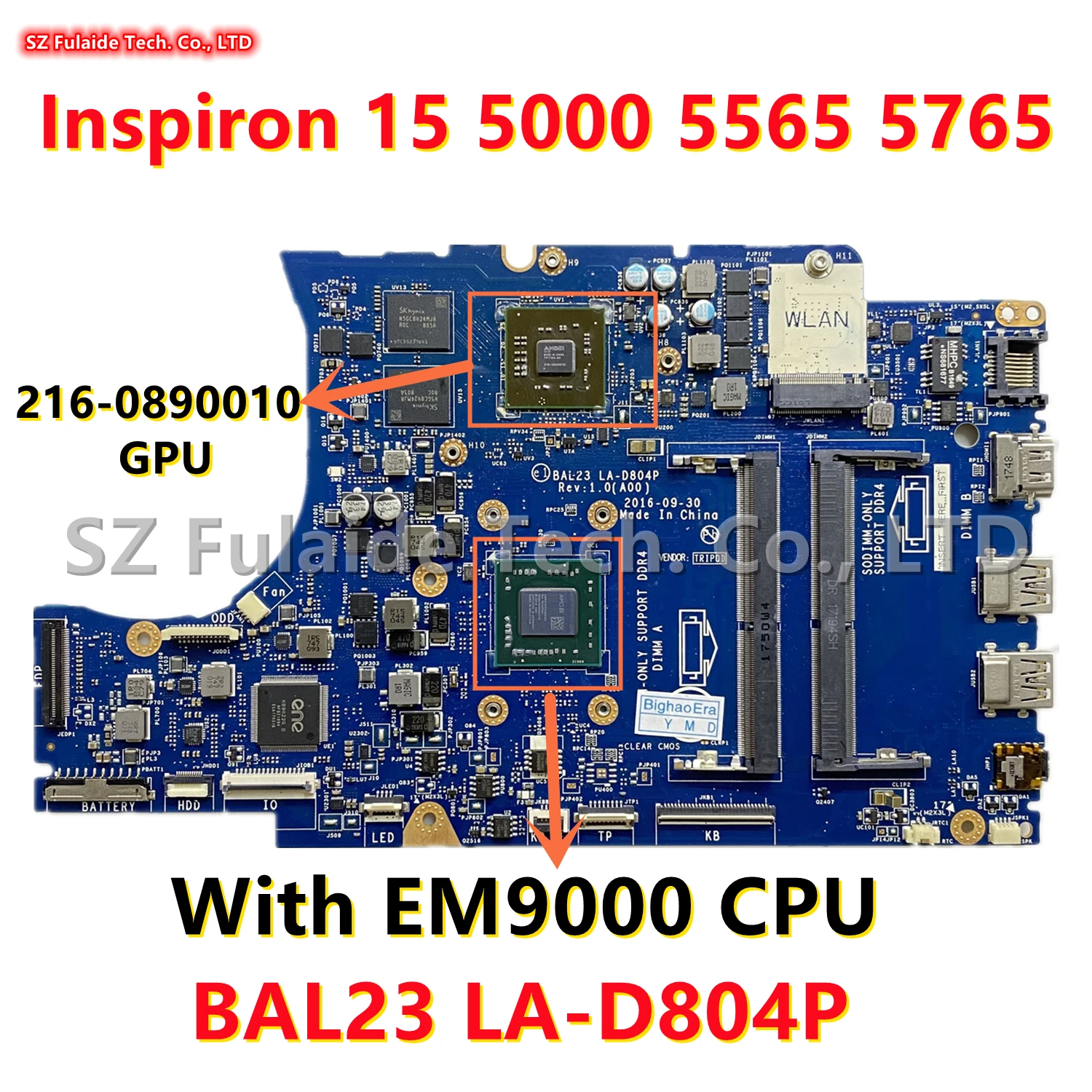BAL23-LA-D804P-For-dell-Inspiron-15-5000-5565-5765-Laptop-Motherboard ...