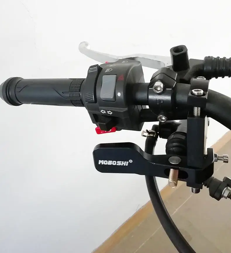 오토바이 엄지 브레이크 레버 키트 22mm 리어 마스터 펌프 실린더 핸들 수정 부품 모토크로스 액세서리