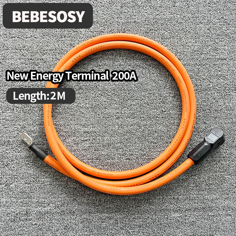 New-Energy-Terminal-200A-Cable-2Meters-M8-Elbow-Power-Connector ...