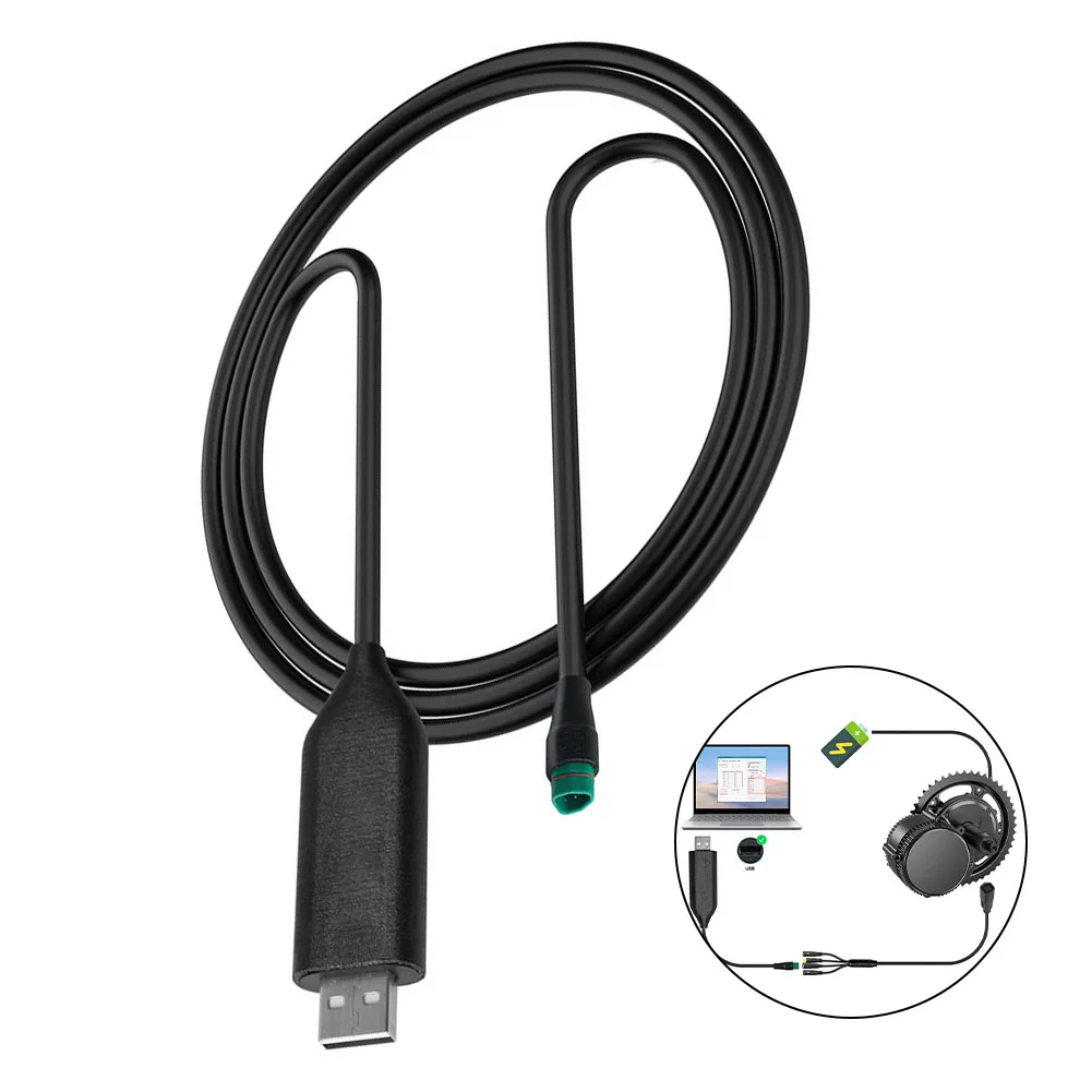For Bafang Electric Bicycle Motor USB Programming Cable CAN Version For ...