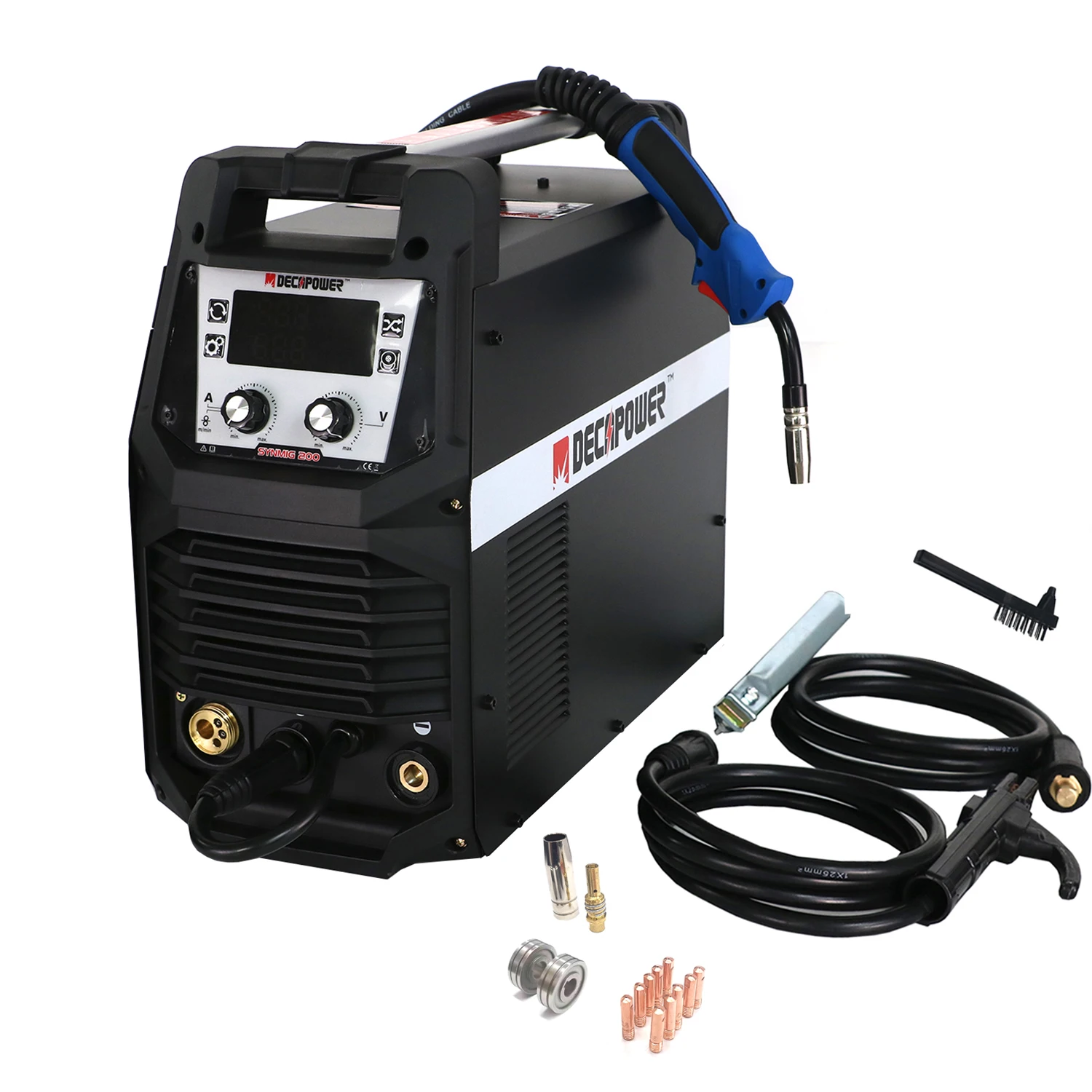 Decapower SYNMIG 200 Amps Semi-Automatic MMA TIG MIG MAG Welder 4 IN 1 ...