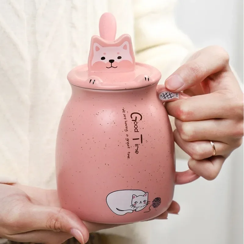 500ml-Cartoon-Ceramics-Cat-Mug-with-Lid-and-Spoon-Handle-Cute-Cat-Mug ...