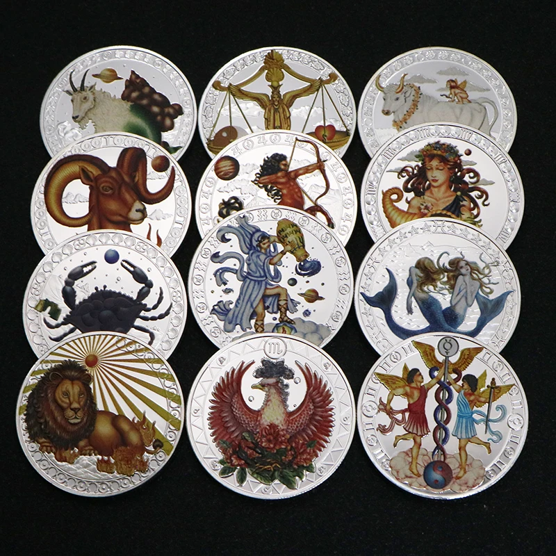 Constellation Zodiac Coins | Zodiac Animals Coins | Silver Zodiac Coins ...