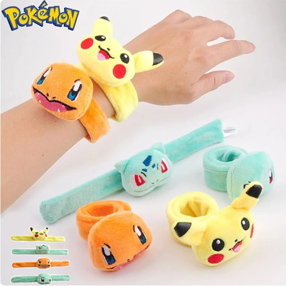 20cm Pokemon Plush Wristband Bracelet Pikachu Genie Turtle Doll 1.5mm ...