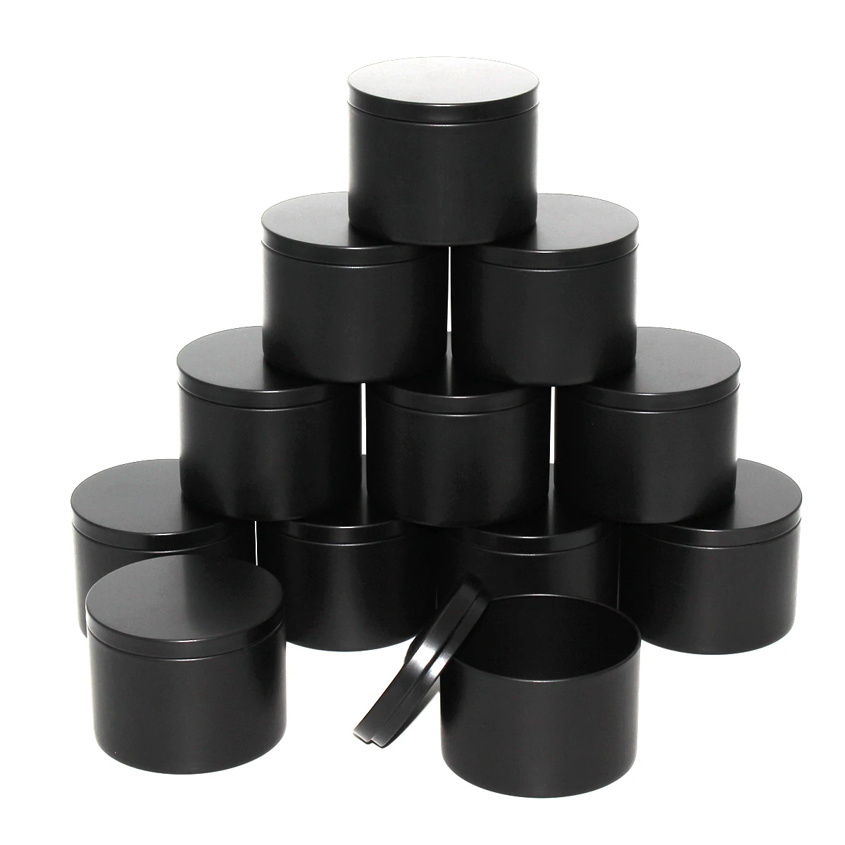 12pcs-8oz-Candle-Tins-With-Lids-Round-Metal-Candle-Jars-Kit-For-Loose ...